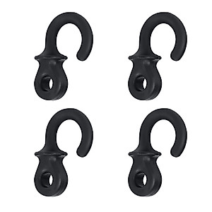 Fafeims 4Pcs Rubber Archery String Stabilizer Compound Bow String Bow String Shock Absorber (Black)