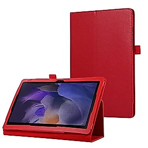 Tablet Case Cover Texture Leather Tablet Case Compatible with Samsung Galaxy TAB A8 10.5 X200/X205(2021) Slim Folding Stand Folio Protector Shockproof Back Cover with Holder Full Protective Case (Col