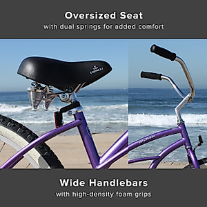 Firmstrong Urban Lady Single Speed - Women's 26" Beach Cruiser Bike (Purple)