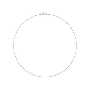 Amazon Essentials Sterling Silver Thin 0.8mm Box Chain Necklace 18", Silver (previously Amazon Collection)