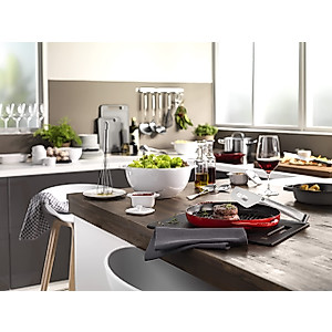 STAUB Cast Iron Pure Grill, 10-inch, Cherry, Made in France