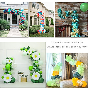 Balloon Arch Kit - Free Bending Shape, Balloon Column Stand Independent Suspended Standing, 12" Water-Filled Base - Ideal for Weddings, Baby Showers, and Birthday Parties (Golden 8.2ft & 5ft)