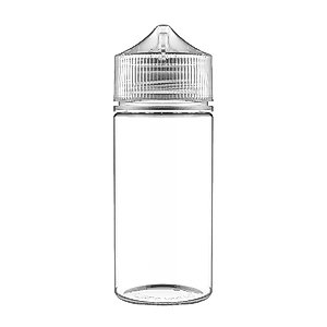 BOTTLES Chubby Gorilla - 100ML Unicorn Bottle - Clear Bottle Natural Cap - V3 (3 PACK)