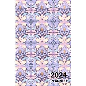 Monthly Planner 2024, beautiful abstract pattern.: Notebook To Do List Easily Organizes your tasks