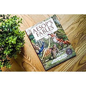 Aesop's Fables Hardcover: The Classic Edition by acclaimed illustrator, Charles Santore (Bedtime Stories With Moral Lessons) (Charles Santore Children's Classics)