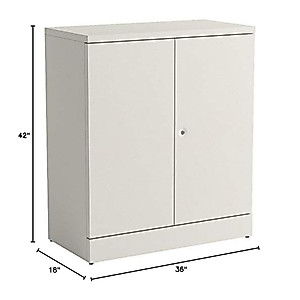 HON Metal Storage Cabinet 3 Shelves 36"W x 18"D x 42"H Putty