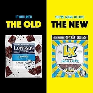 Lorissa's Kitchen Premium Grass-Fed Steak Strips, Korean Barbecue, 2.25 Oz. 4 Count - No Added MSG or Nitrites, Keto Friendly Snacks & Gluten Free, More Tender Than Traditional Beef Jerky