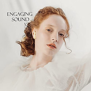 ELLA'S EARS Jewelry Style Wireless Earbuds Bluetooth Noise Canceling Headphones Effortless Setup Bluetooth Earphones with Mic 100 Hrs Play Time Headset for Christmas