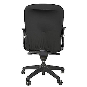 Tgoon Computer Chair Cover, Fabric Chair Washable Office Chair Cover High Resilience Comfortable for Computer Chairs.(Black)
