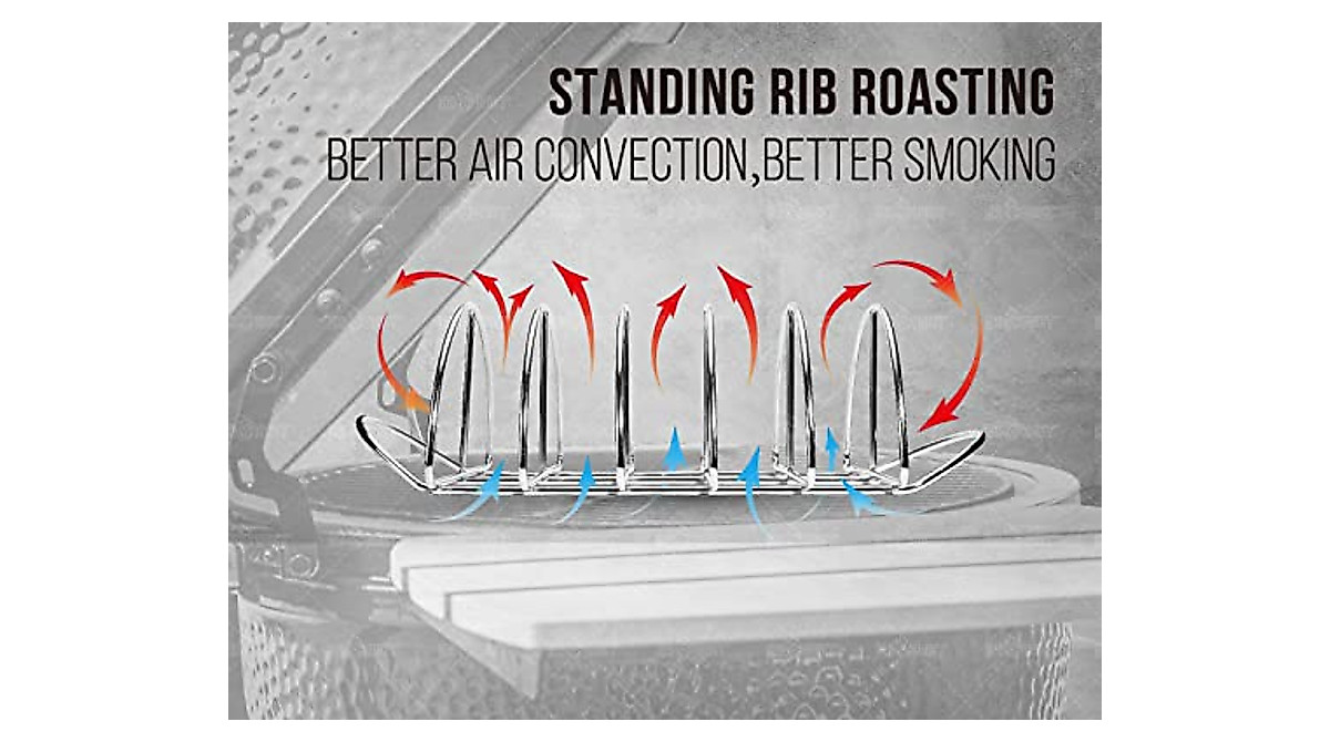 BBQ Rib Racks for Smoking, Classic Joe, BGE Grill Expander Rack ...