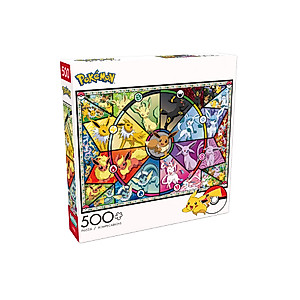 Buffalo Games - Pokémon - Eevee's Stained Glass - 500 Piece Jigsaw Puzzle