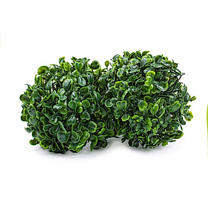AUEAR, Artificial Boxwood Topiary Plant Balls Decorative for Table Decoration Garden Wedding Decor (4 Inch Diameter, 6 Pack)