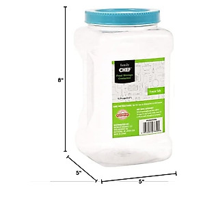 Family Chef Clear Storage Jar (Plastic)