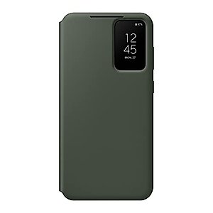 SAMSUNG Galaxy S23+ Plus S-View Wallet Phone Case, Protective Cover w/ Card Holder Slot, Finger Tap Clear Window, US Version, EF-ZS916CGEGUS, Green