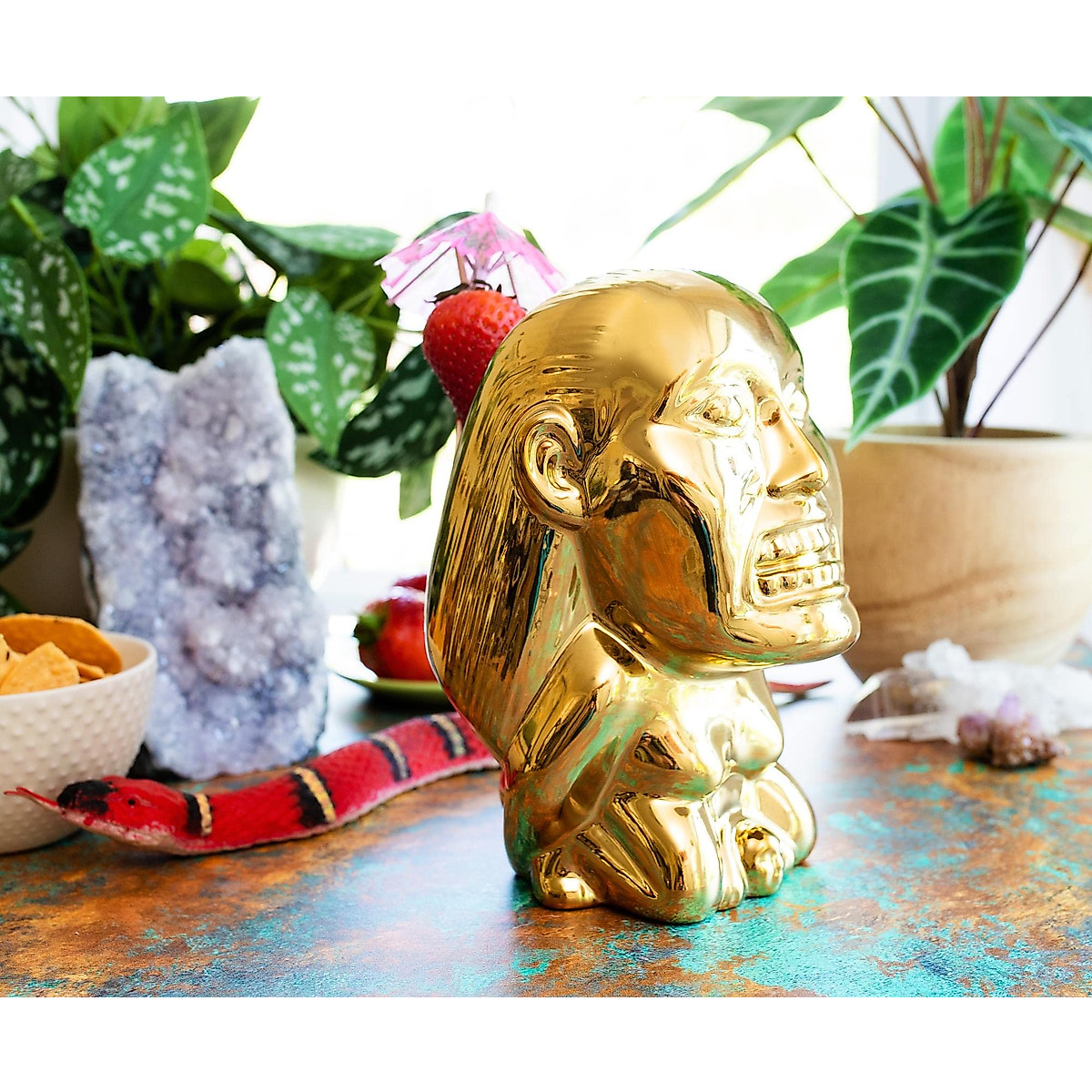 Geeki Tikis Indiana Jones Golden Idol Ceramic Mug | Holds 24 Ounces