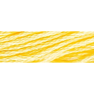 Luca-S Stranded Cotton Thread for Hand Embroidery, 8 Meter skeins, Color 371 / DMC 745 / Anchor 301, Embroidery Floss, Cross Stitch Thread