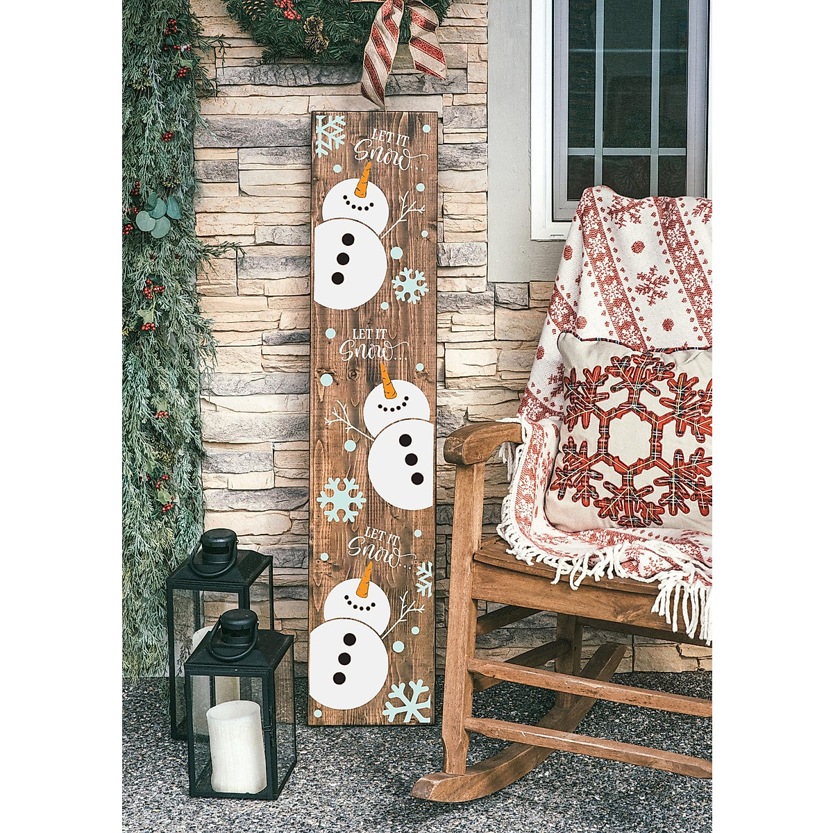 Christmas Welcome Stencils for Painting on Wood,Let It Snow Stencil for Porch Sign Merry Christmas Believe Snowman Drawing Templates for Shirts Pillow Cover Door Hanger Decor（11/12p）