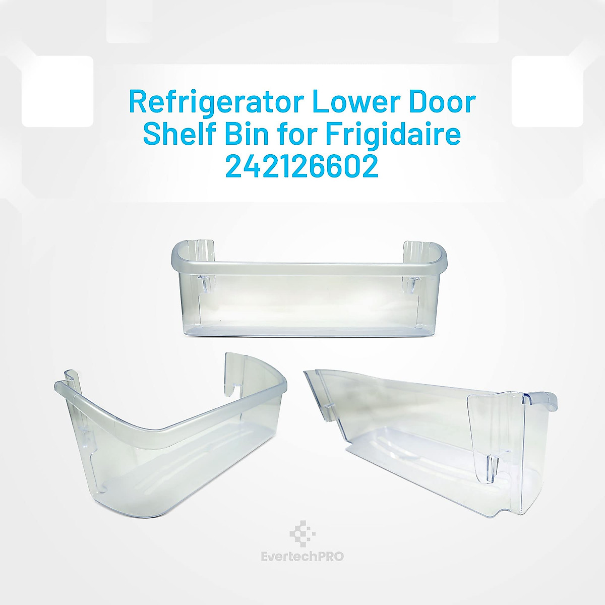 EvertechPRO 242126602 Door Bin Replacement for Frigidaire