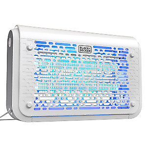 BLACK+DECKER Bug Zapper | Electric UV Insect Killer& Catcher for Flies, Gnats, Mosquitoes, & Other Flying Pests | 6,000 Sq/Ft Coverage for Indoor/Outdoor Use Includes Home, Kitchen & Other Areas