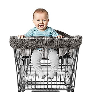 Skip Hop Shopping Cart Cover, Take Cover, Grey Feather