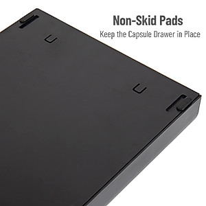 Mind Reader Coffee Pod Drawer Compatible with Nespresso Capsule, 9.21 x 15.94 x 2.36, Black