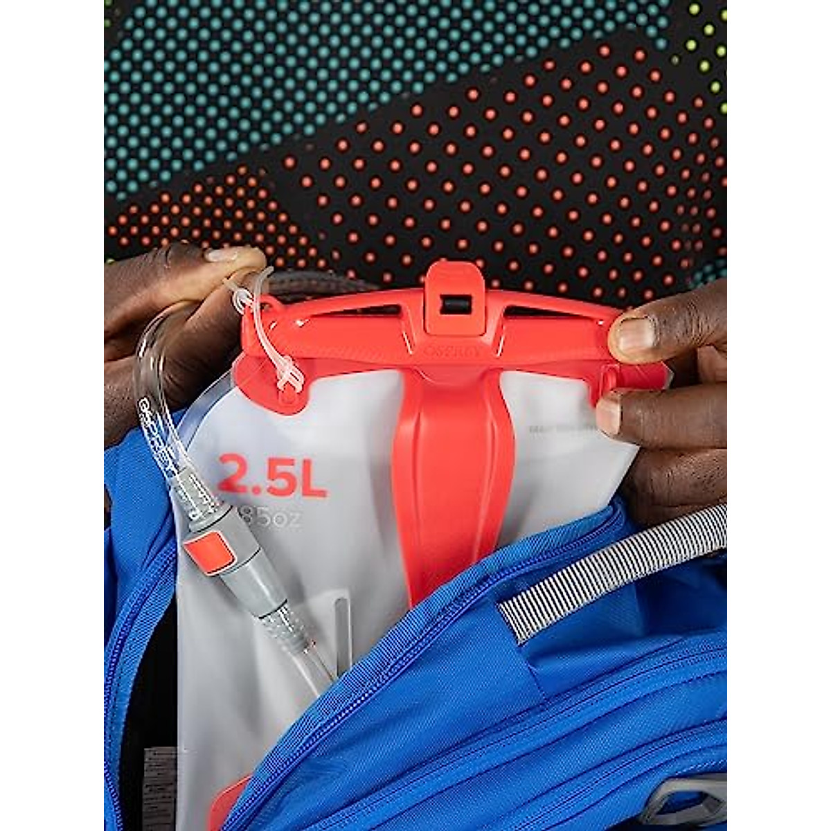 Osprey Raptor 14L Men's Biking Backpack with Hydraulics Reservoir, Postal Blue, One Size