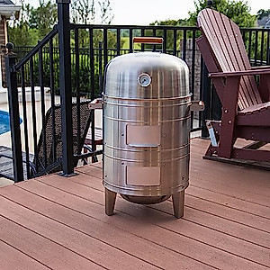 Americana Stainless Steel Charcoal Water Smoker