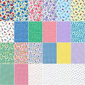 Debbie Beaves Flowerhouse All a Flutter Charm Square 42 5-inch Squares Robert Kaufman CHS-1113-42