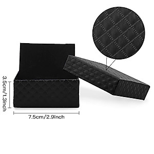 Necklace Earring Ring Box Gift Box,15 Pieces Square Cardboard Jewelry Gift Boxes,Cotton Filled Cardboard Paper Jewelry Box Gift Case (2.95 x 2.95 x 1.38 Inches) (Pink)