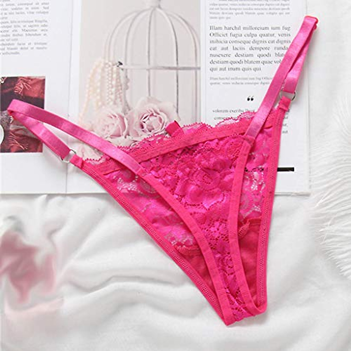 Skin-Tight One-Piece for Women, Lace Bodysuit Women Black Bodysuit Sexy Lengerie Sex Underwear Ladies Adjust Low Waist Hot Transparent Size Thong Stockings Lencería Women's Clothes