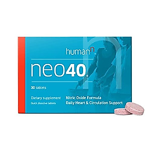 humanN Neo40 Daily Heart & Blood Circulation Supplements to Boost Nitric Oxide - Supports Blood Pressure - from Maker of SuperBeets -Includes 30 Dissolvable Tablets - Tasty Fruity Flavor