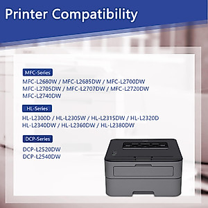 DR630 Drum Unit High Yield Replacement for Brother DR-630 DR 630 HL-L2300D HL-L2320D HL-L2340DW HL-L2380DW MFC-L2700DW MFC-L2720DW DCP-L2520DW DCP-L2540DW Printer Black 1 Pack (Toner not Included)
