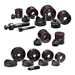 MilwaukeeTool M18 18-Volt Lithium-Ion 1/2 in. - 4 in. Force Logic High Capacity Cordless Knockout Tool Kit/W Die Set, 3.0Ah Batteries