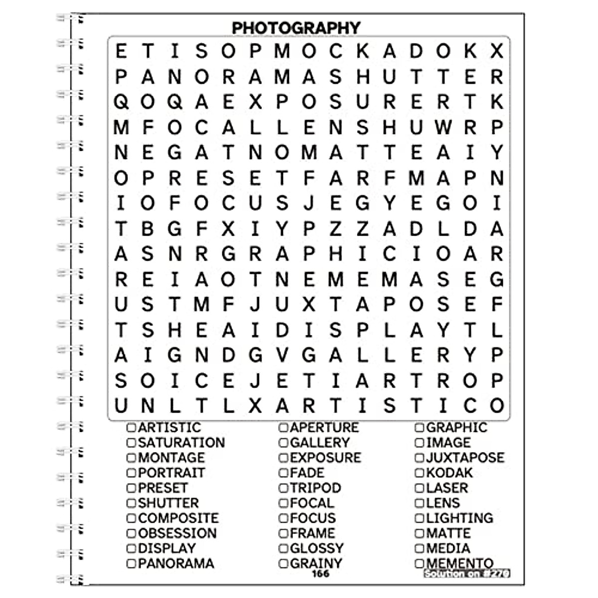 Word Search Puzzles for Adults-Large Print:250 Puzzles by categories:7,500 unique words:Spiral Bound