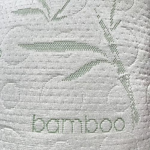 Memory Foam Travel Pillow - Camping Pillow - Cooling Rayon Made from Bamboo and Polyester Cover - Machine Washable - Great for Airplanes and Cars