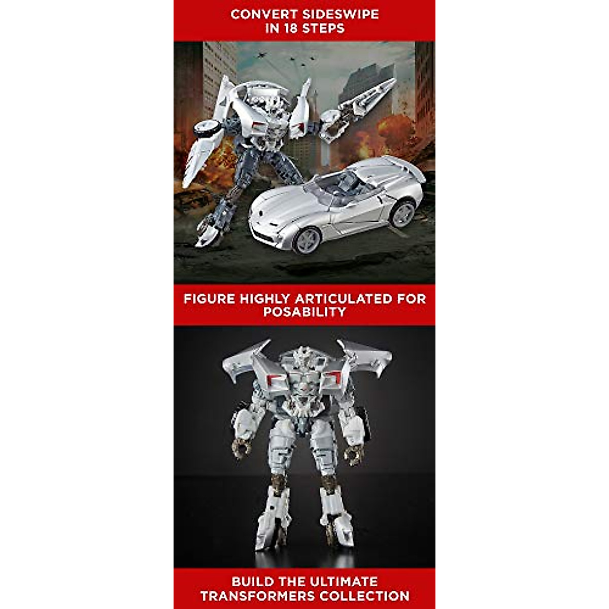Transformers Studio Series 29 Deluxe Class Dark of The Moon Sideswipe Action Figure