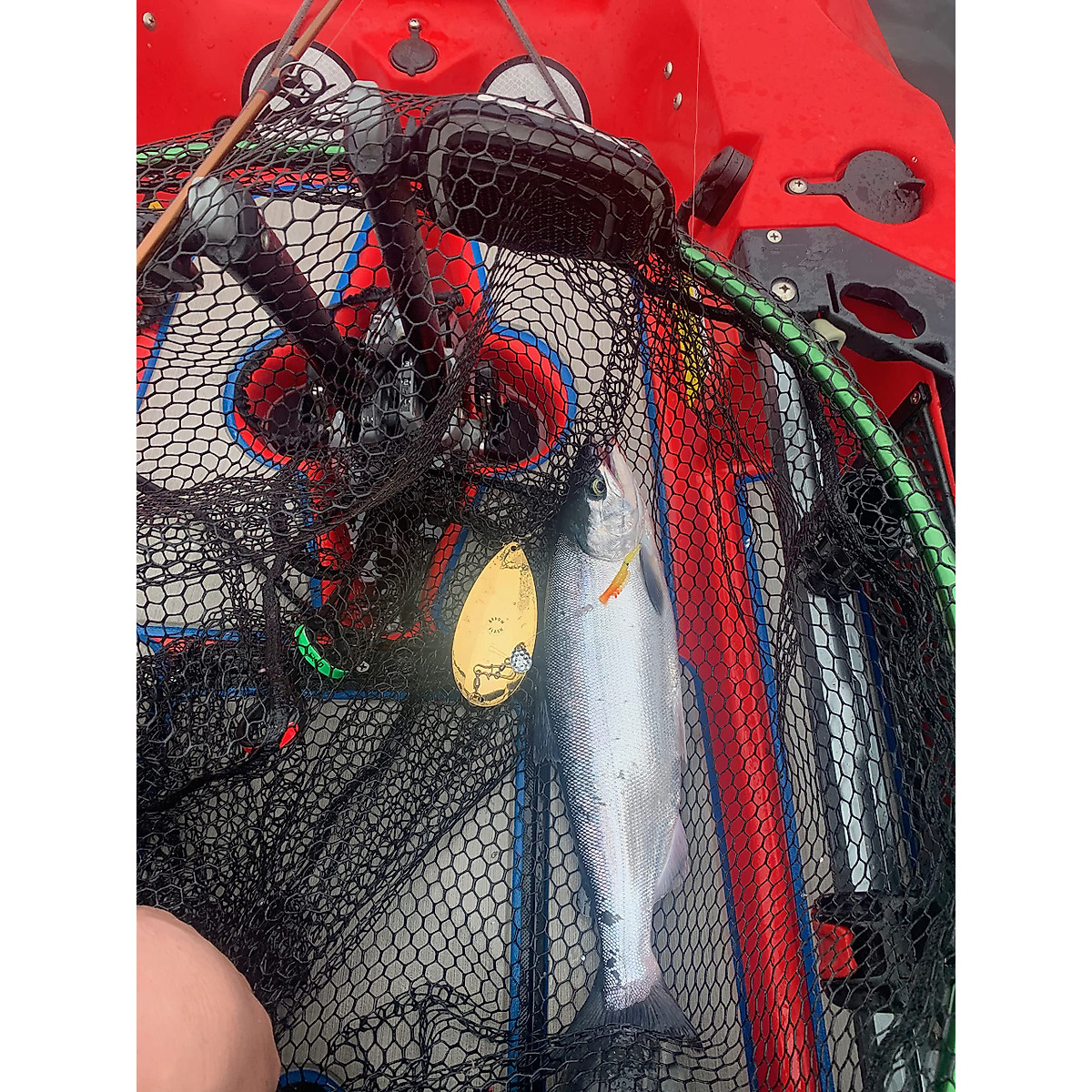 Loch Ness Tackle Micro Shrimp Lures Kokanee Trout UV Coated Luminous 1.7inch, Size 2, Orange,Green,Red, 18cm*10cm*2cm