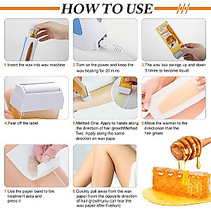 anmas rucci Hair Removal Wax, Depilatory Wax Cartridge, Honey Heater Waxing, 100 ml, for Professional or Home Uses, Legs, Arms, Underarm, Bikini Line