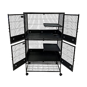 Scatter Guards for Ferret Nation Critter Nation Cage (Double, Black)