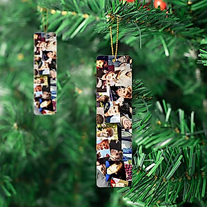 Bookmarks Ruler Metal Justin Bookography Bieber Measure Collage Tassels Bookworm for Reading Bookmark Christmas Ornament Markers Bibliophile Book Gift