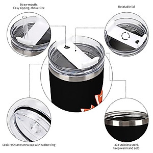 Eh Canadian Flag Maple Leaf 40OZ Tumbler Stainless Steel Travel Mug Water Bottle Car Cup Tea Cups with Lid Black-style