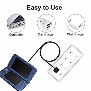 Alitutumao 3DS USB Charging Cable Power Charger Cord Compatible with New 3DS XL, New 3DS, 3DS XL, 3DS, New 2DS XL, New 2DS, 2DS XL, 2DS, DSi, DSi XL