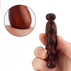 gowwim Wooden massage Comb,Handmade 100% Natural Green Sandalwood Wide Tooth Combs,Static-free, Scalp Head Massage Comb,Detangling Comb for Unisex. (Small Octopus)