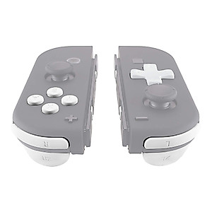 White D-pad ABXY Keys SR SL L R ZR ZL Trigger Buttons Springs, Replacement Full Set Buttons Fix Kits for Nintendo Switch & Switch OLED Joycon (D-pad ONLY Fits for eXtremeRate Joycon D-pad Shell)