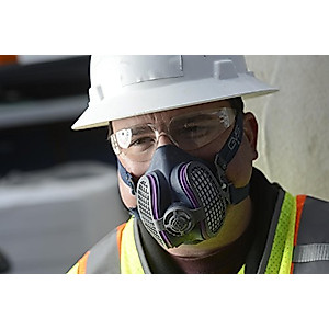 GVS Elipse P100 Dust Half Mask Respirator with replaceable and reusable filters included, Blue