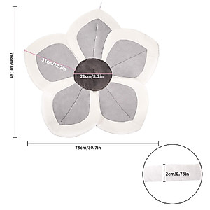 Baby Bath - Flower Baby Bath Pad Infant Bathtub Mat for Bathtub Tub Sink - Gray2