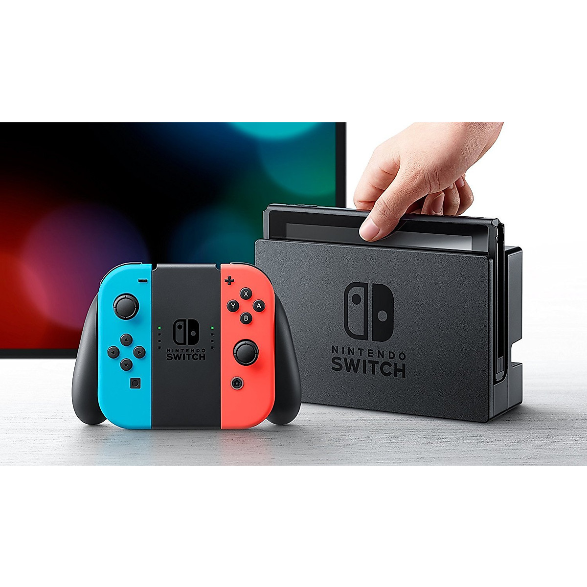 Nintendo Switch with Joy-Con Pick You Own System Bundle Options: Edition, Color, Games, Extra Controller, Case