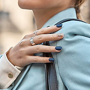 KISS imPRESS Press-On Manicure, Nail Kit, PureFit Technology, Short Press-On Nails, 'Wannabe Star', Includes Prep Pad, Mini Nail File, Cuticle Stick, and 30 Fake Nails