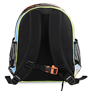 Steam Train Kids Backpack for Boys Girls, Vintage Locomotive Toddler Backpack School Bag Water Resistant Bookbag Travel Children Bag, Nursery Junior Primary Student Preschool Backpack With Chest Strap