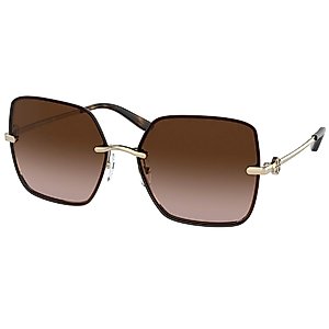 Tory Burch TY6080 Women's Sunglasses Gold/Dark Brown Gradient 58